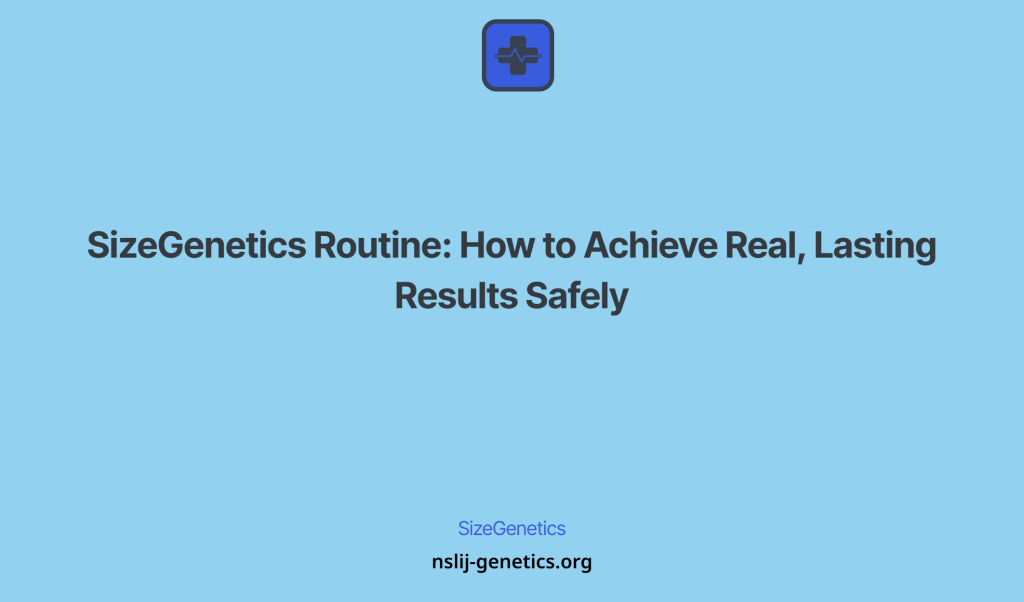 SizeGenetics Routine: How to Achieve Real, Lasting Results Safely ...